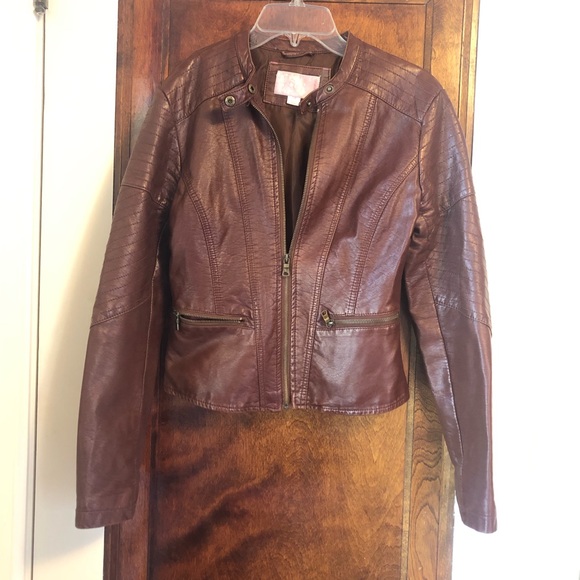 Xhilaration | Jackets & Coats | Xhilaration Vegan Leather Jacket S ...